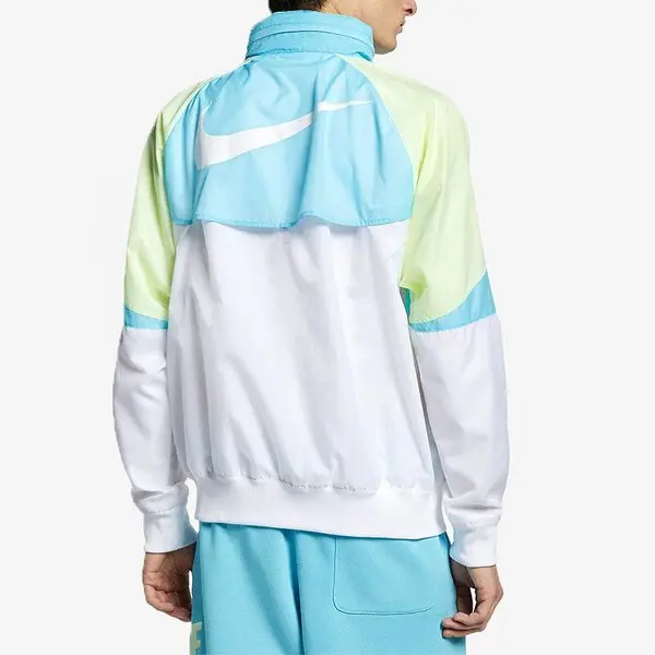 Nike Colorblock Hooded Logo Windbreaker Jacket