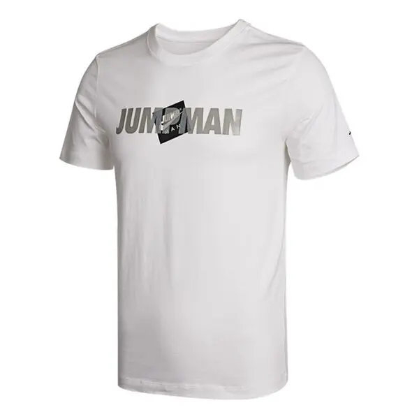 Nike As J Jmc Ss Hbr Ctn Crew - White