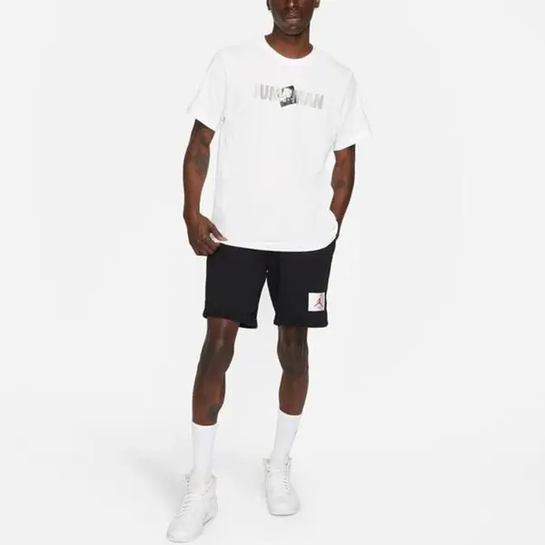 Nike As J Jmc Ss Hbr Ctn Crew - White