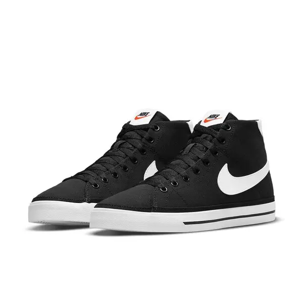 Nike Court Legacy Canvas Mid - Black/white/orange