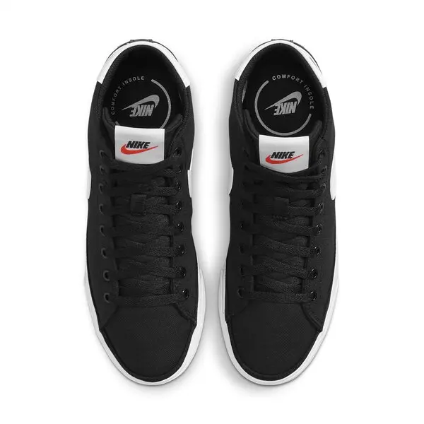 Nike Court Legacy Canvas Mid - Black/white/orange