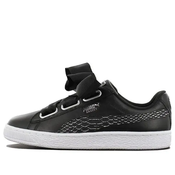 PUMA Basket Heart Oceanaire Lace Up Sneakers - Black