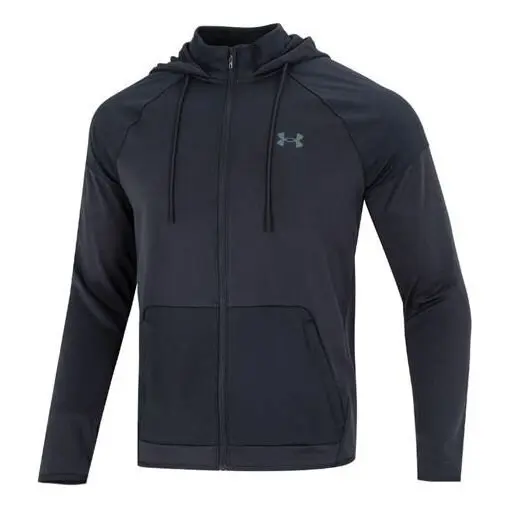 Under Armour Rush Warm-up Full-zip Hoodie Jacket - Black