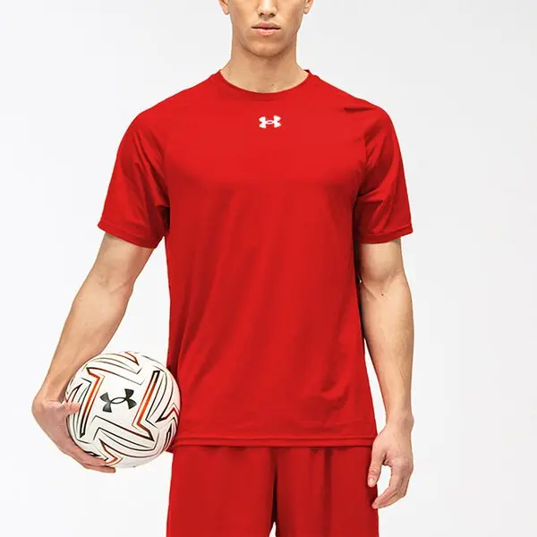 Under Armour Locker Tee With Camouflage Back Panel - Red