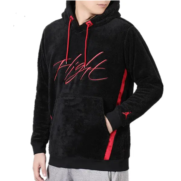 JORDAN Wings Of Flight Hoodie 'black Red