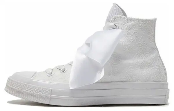 CONVERSE Chuck Taylor 70s High Top Sneakers With Floral Embroidery And Bow Detailing