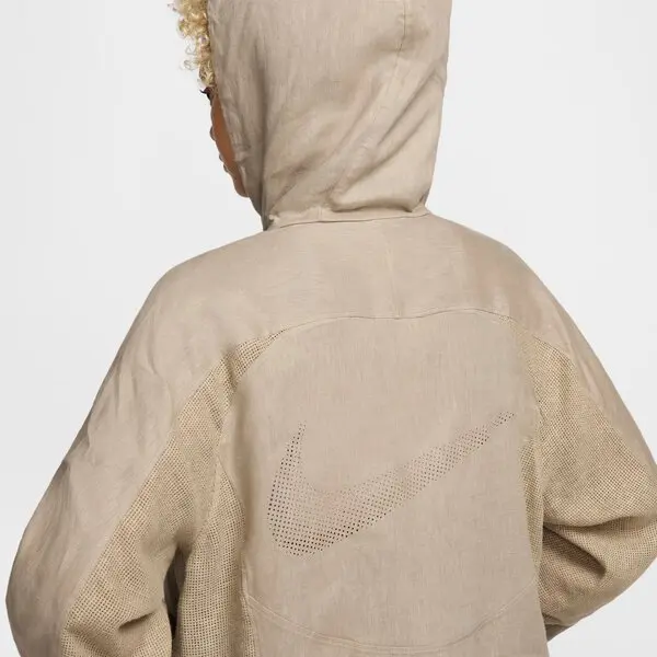 Nike X Stussy Linen Jacket Hoodie 'beige White