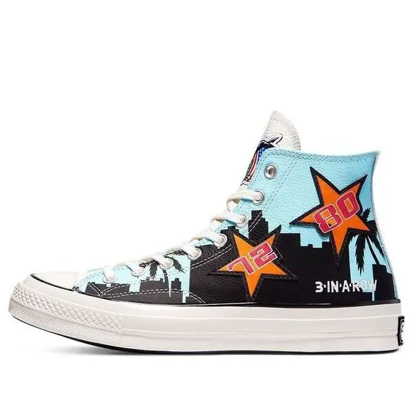 CONVERSE X Chinatown Market Chuck 70 High Lakers Championship Jacket - Blue/black
