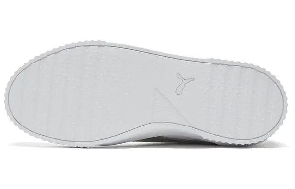 PUMA Carina Crew Metallic Low Top Sneakers - White/grey