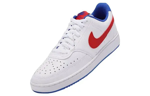Nike Court Vision Low Top Sneakers - White/blue/red