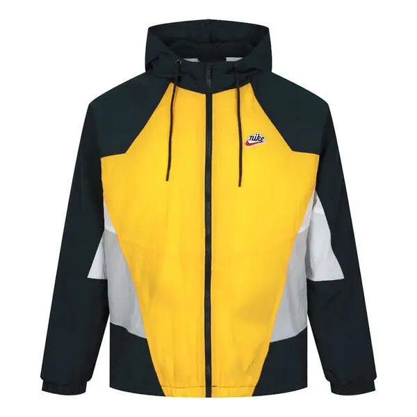 Nike Heritage Windrunner Hooded Woven Jacket - Yellow