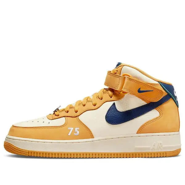 Nike Force 1 Mid "paris" Sneakers - Yellow/white/blue