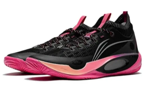 LI-NING Wade 808 Ultra "black Pink Orange" Sneakers - Black/pink/orange