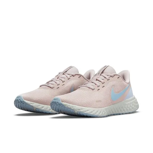 Nike Revolution Low Top Athletic Sneakers - Pink/silver/blue