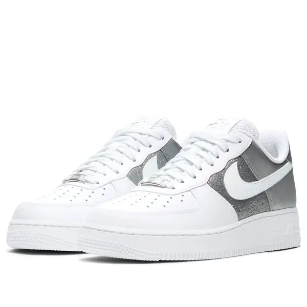 Nike Force 1 '07 Low Top Sneakers - White/silver