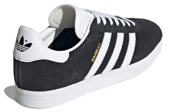 Adidas Gazelle Allover Debossed Trefoils Sneakers - Core Black/cloud White