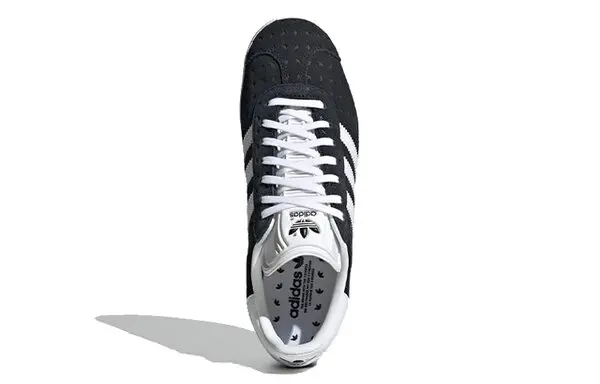 Adidas Gazelle Allover Debossed Trefoils Sneakers - Core Black/cloud White