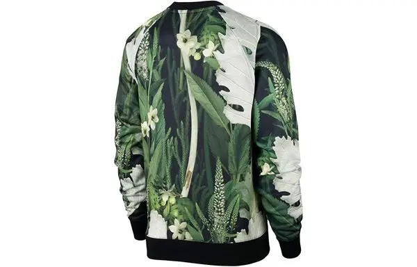 Nike Just Do It Floral Crewneck Sweatshirt - Green/multi-color