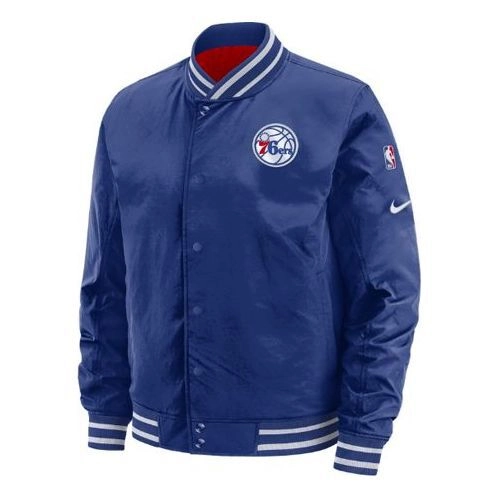 Nike Philadelphia 76ers Reversible Jacket - Dark Blue