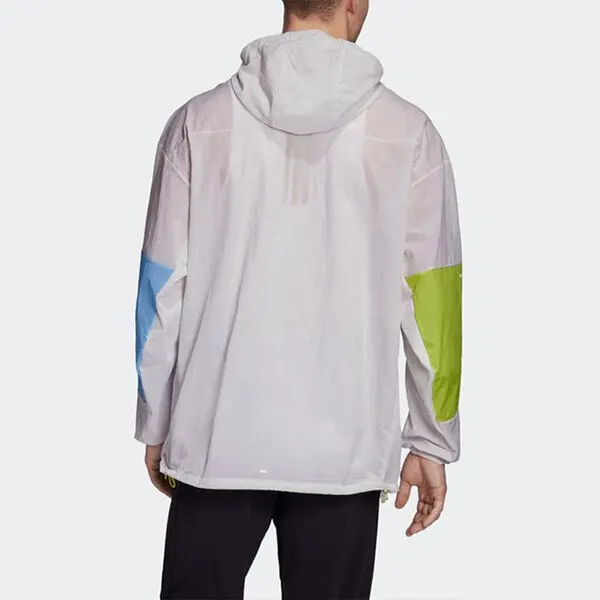 Adidas Colorblock Zip-up Hooded Jacket