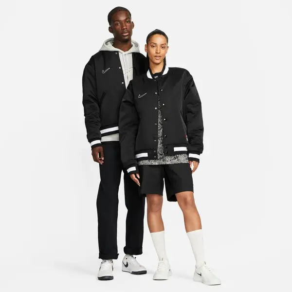 Nike X Mlb Varsity Skate Jacket - Black/white