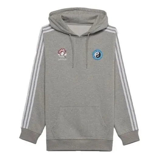 PALACE X Adidas Originals Graphic Hoodie - Grey