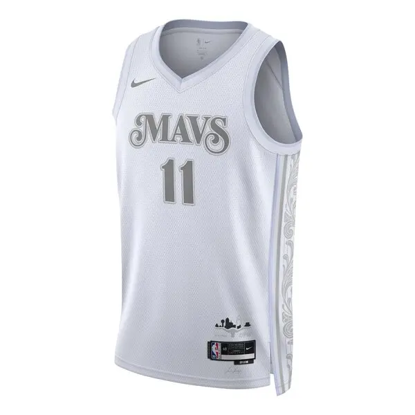 Nike Dri-fit Nba Dallas Mavericks 2024/25 City Edition Swingman Jersey Kyrie Irving - White