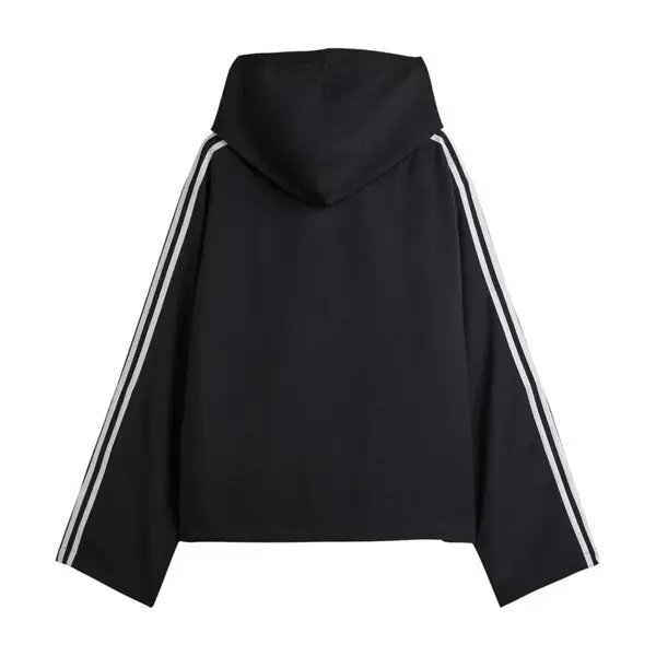 Adidas Y-3 Hooded Track Top With 3-stripes Detail