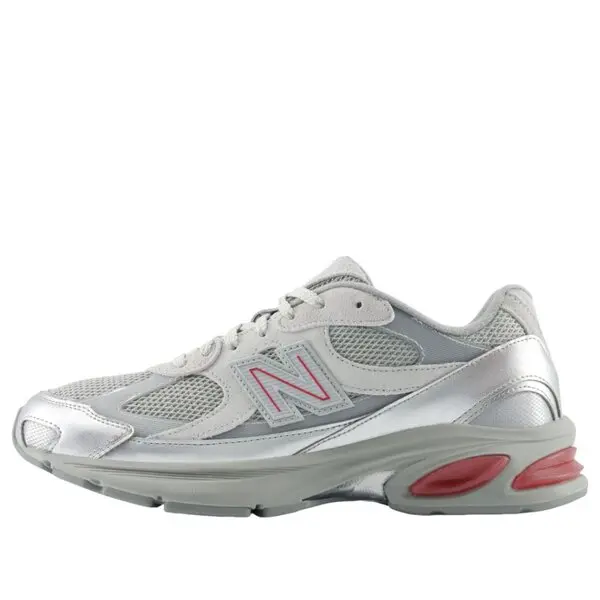 NEW BALANCE Athletic Sneakers - Silver/red