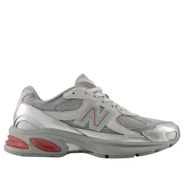 NEW BALANCE Athletic Sneakers - Silver/red