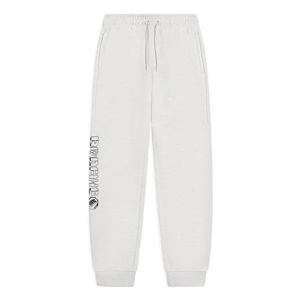 LI-NING Badfive Logo Knit Sweatpants - Light Grey