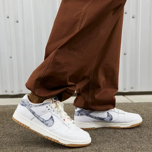 Nike Dunk Low "washed Denim - White/blue