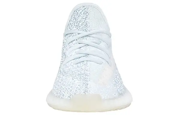 Adidas Yeezy Boost 350 V2 Reflective Sneakers - Cloud White