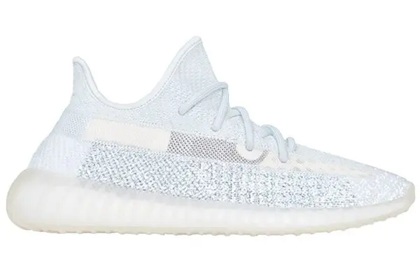 Adidas Yeezy Boost 350 V2 Reflective Sneakers - Cloud White