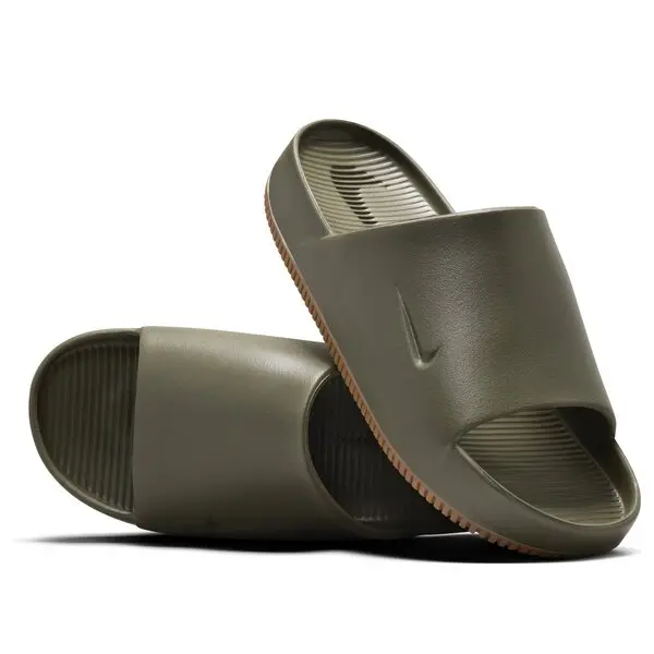 Nike Calm Slides - Medium Olive/gum