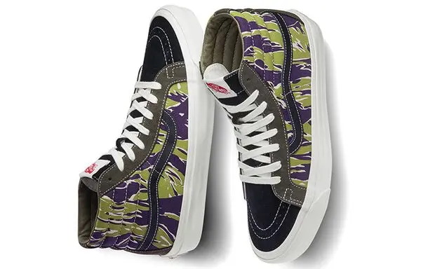 VANS Og Sk8-hi Lx Mixed Camo High-top Sneakers - Green