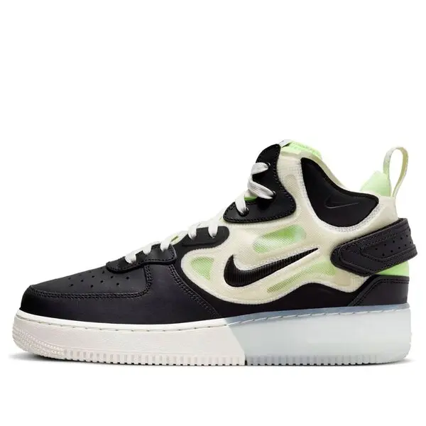 Nike Force 1 Mid React Sneakers - Black/green