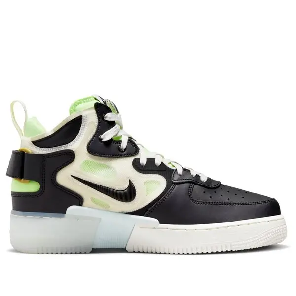 Nike Force 1 Mid React Sneakers - Black/green