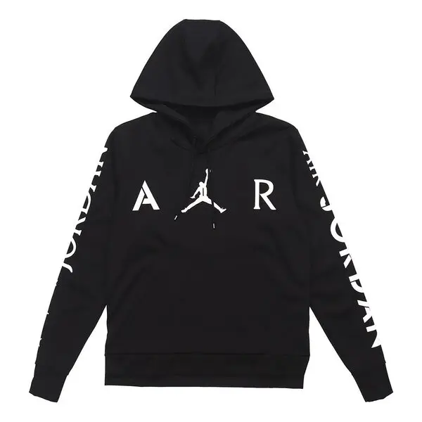JORDAN Air Casual Pullover Hoodie - Black