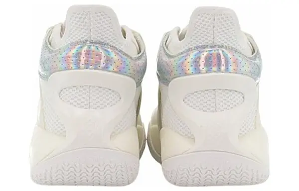 LI-NING Sonic High Top Athletic Sneakers - White/pink/silver