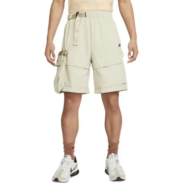 Nike Solid Color Brand Logo Cargo Casual Shorts Brown - Multi-color