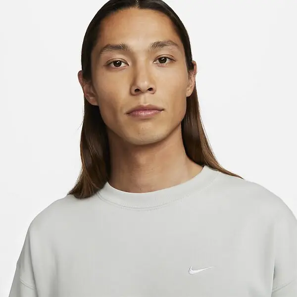 Nike Solo Swoosh Crew Sweatshirt 'light Silver