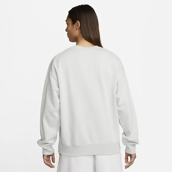 Nike Solo Swoosh Crew Sweatshirt 'light Silver - Light Silver/white