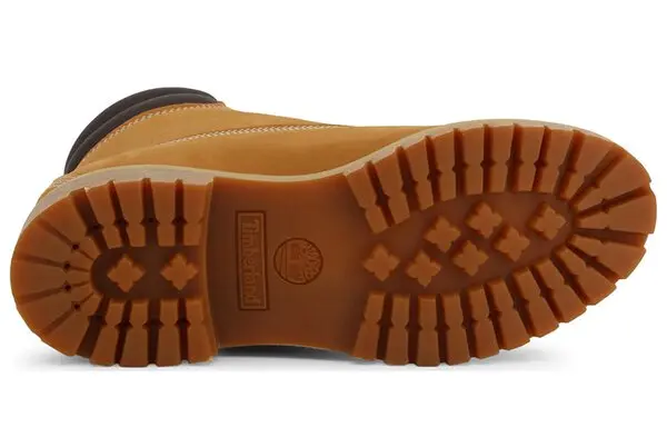 Timberland 6 Inch Double Collar Nubuck Boot - Yellow/black