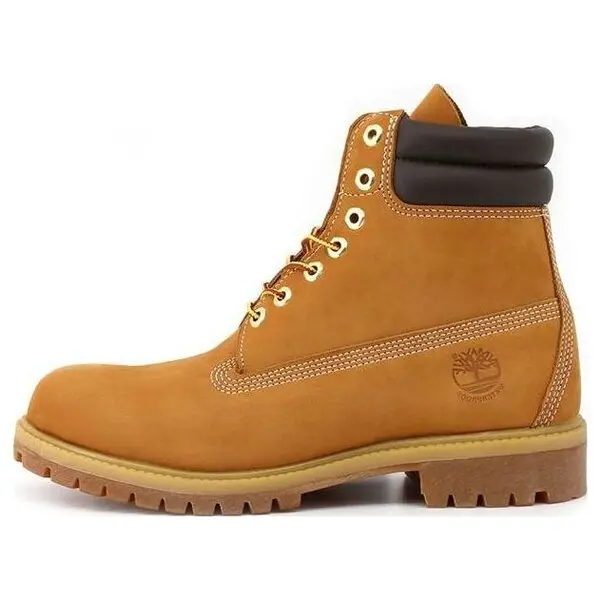 Timberland 6 Inch Double Collar Nubuck Boot - Yellow/black