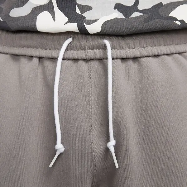Nike Solo Swoosh French Terry Shorts - Grey