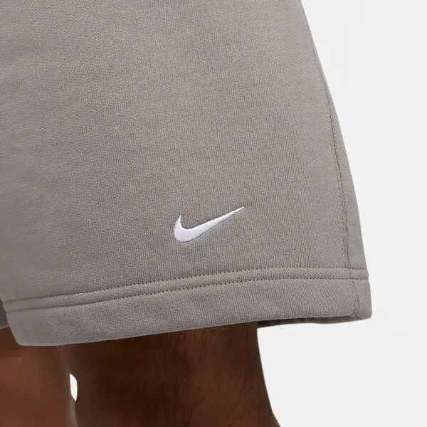 Nike Solo Swoosh French Terry Shorts - Grey