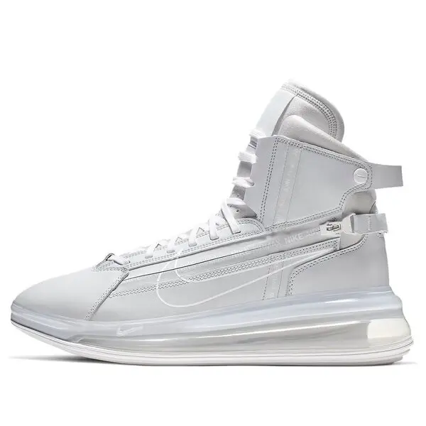 Nike Max 720 Saturn High Top Sneakers - White