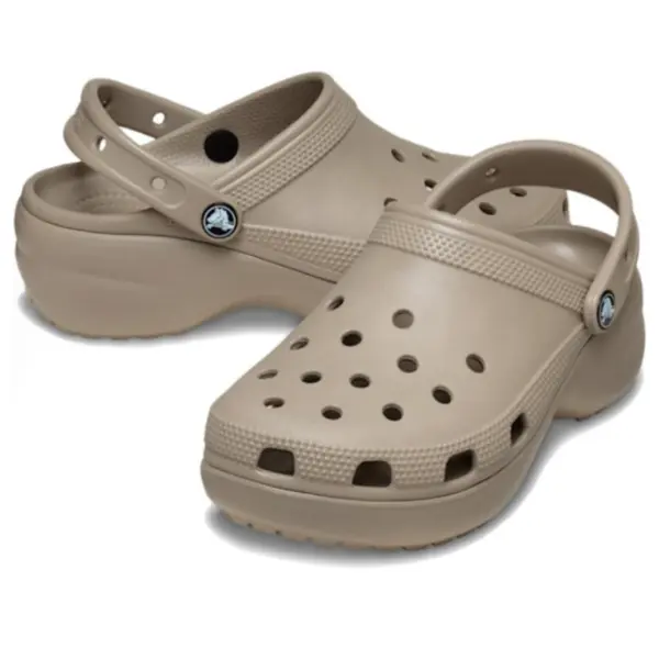 CROCS Classic Platform Clog - Taupe