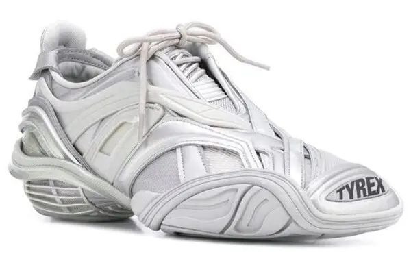 Balenciaga Tyrex Bandage Sneakers - White/silver